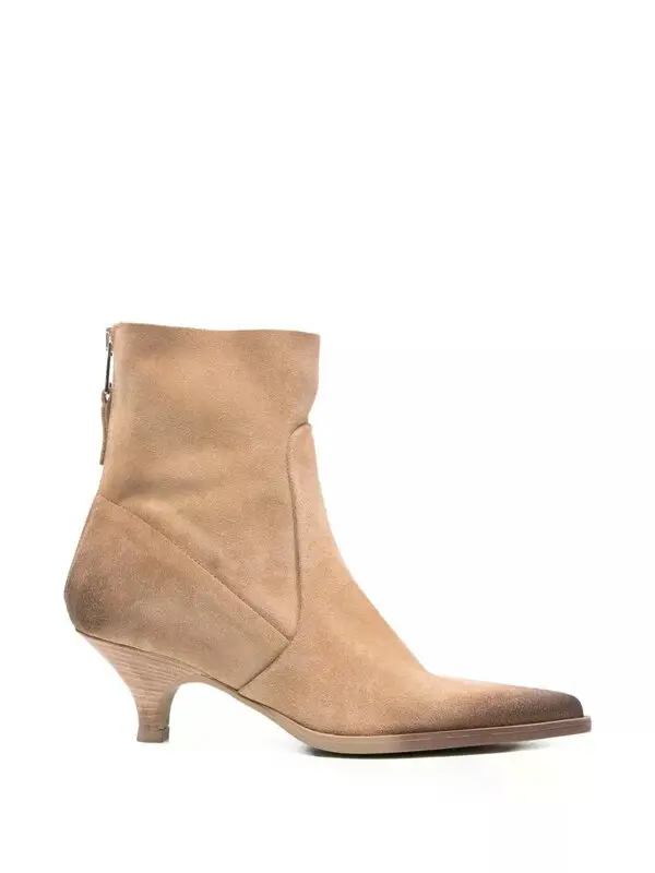 Elena Iachi Pointed-toe Boots - Neutrals
