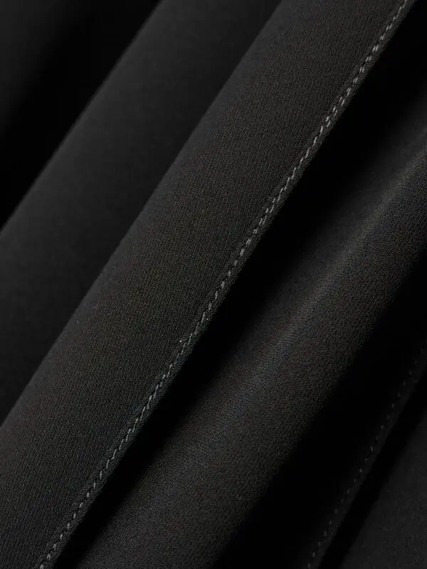 Balenciaga Scarf-detailed Silk-georgette Shirt
