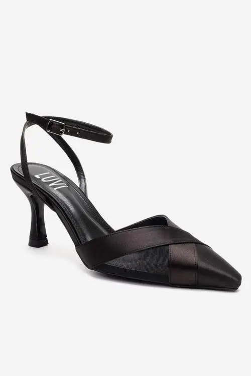 PROLOGUE SHOES Estela Stiletto Pump - Black