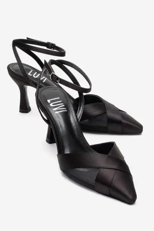 PROLOGUE SHOES Estela Stiletto Pump - Black