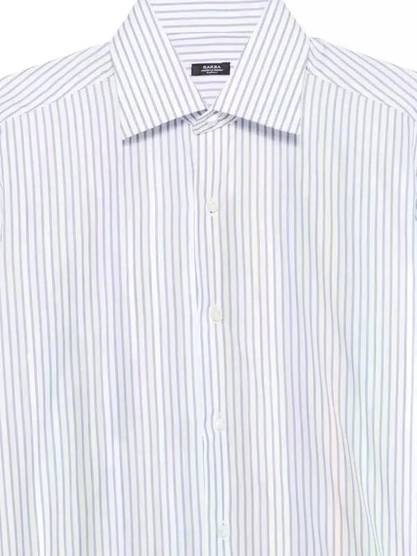 BARBA NAPOLI Striped Shirt - White