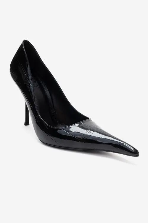 PROLOGUE SHOES Luce Pointed Toe Stiletto Pump - Black Print