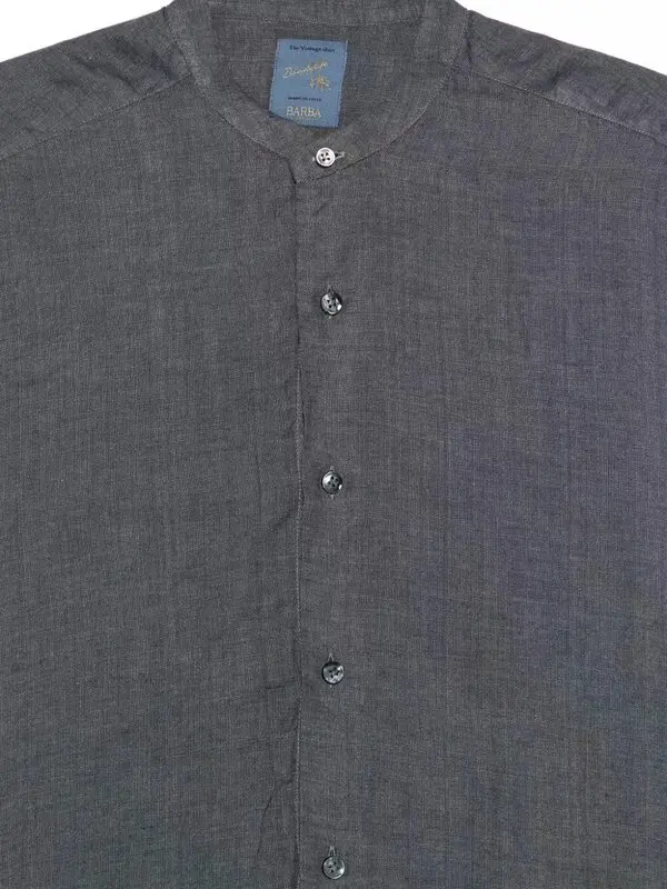 BARBA NAPOLI Grandad-collar Shirt