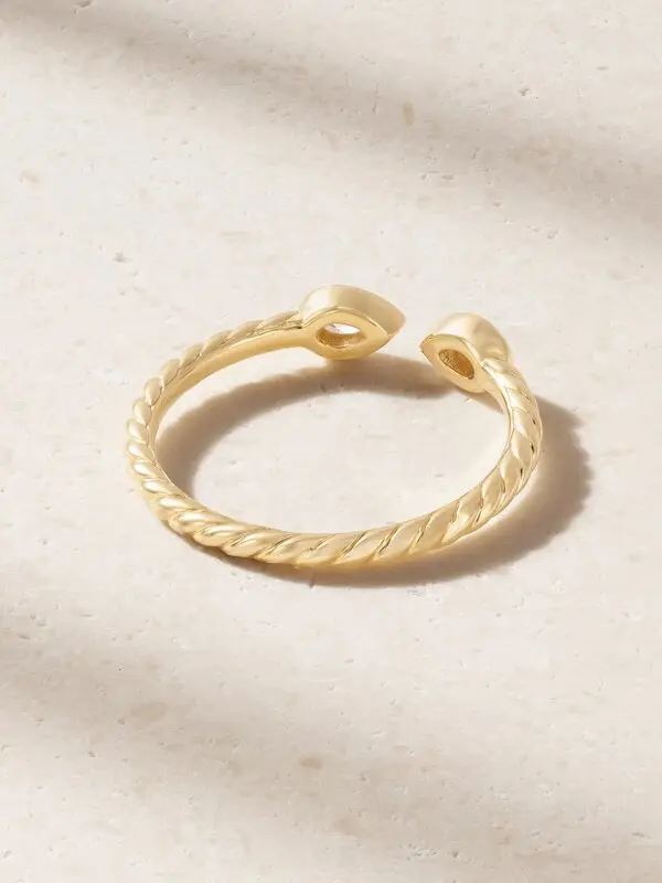 David Yurman Cable 18-karat Diamond Ring