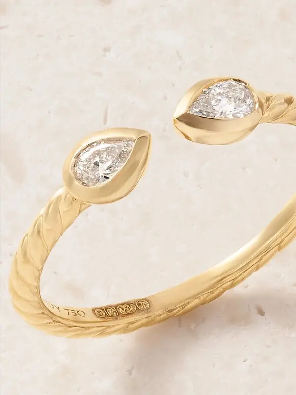 David Yurman Cable 18-karat Diamond Ring