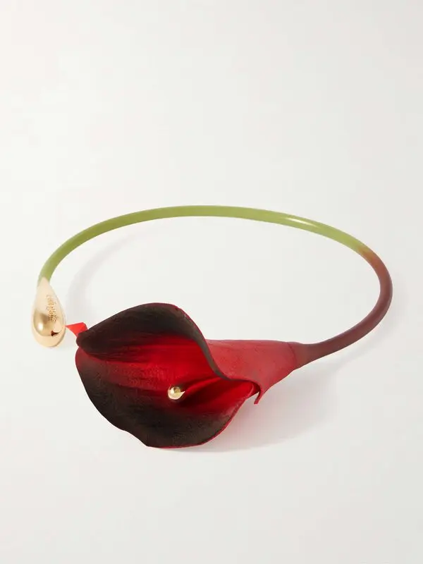 Cult Gaia Calla Vine Choker - Red