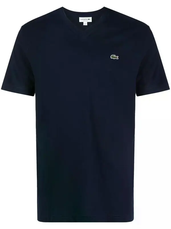 Lacoste Logo-patch V-neck T-shirt