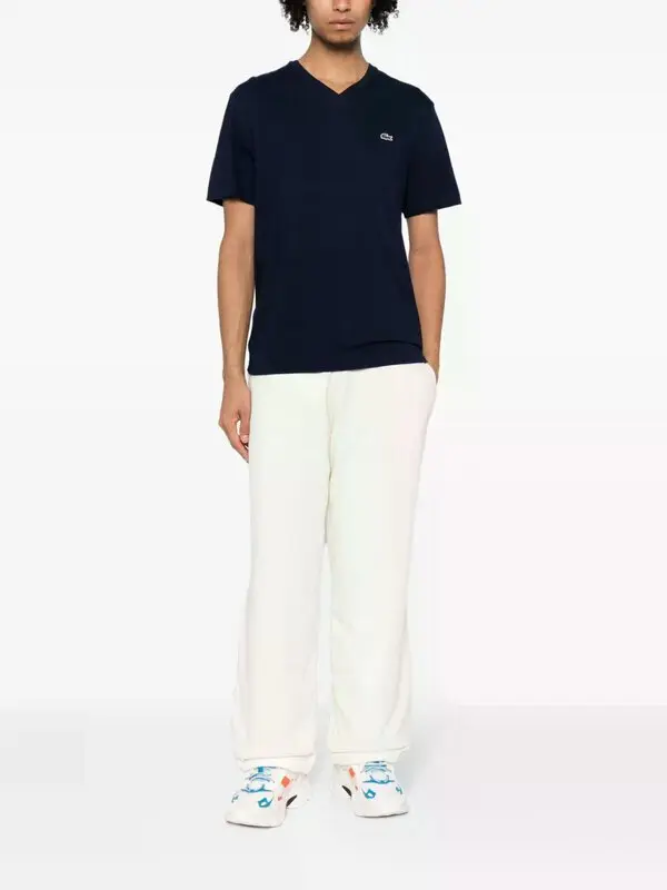 Lacoste Logo-patch V-neck T-shirt