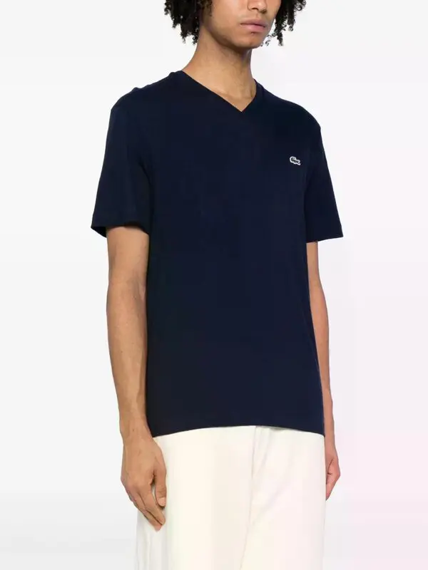 Lacoste Logo-patch V-neck T-shirt