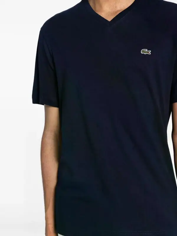 Lacoste Logo-patch V-neck T-shirt