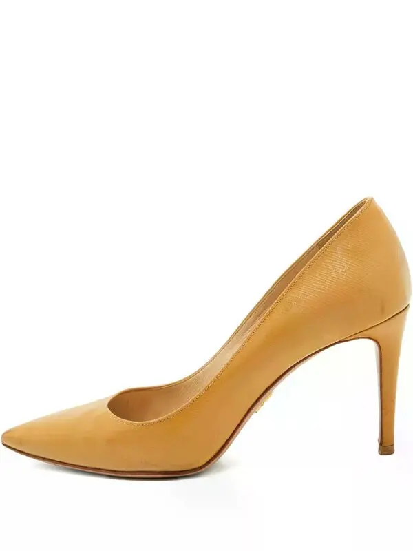 Prada 85mm Leather Heeled Pumps