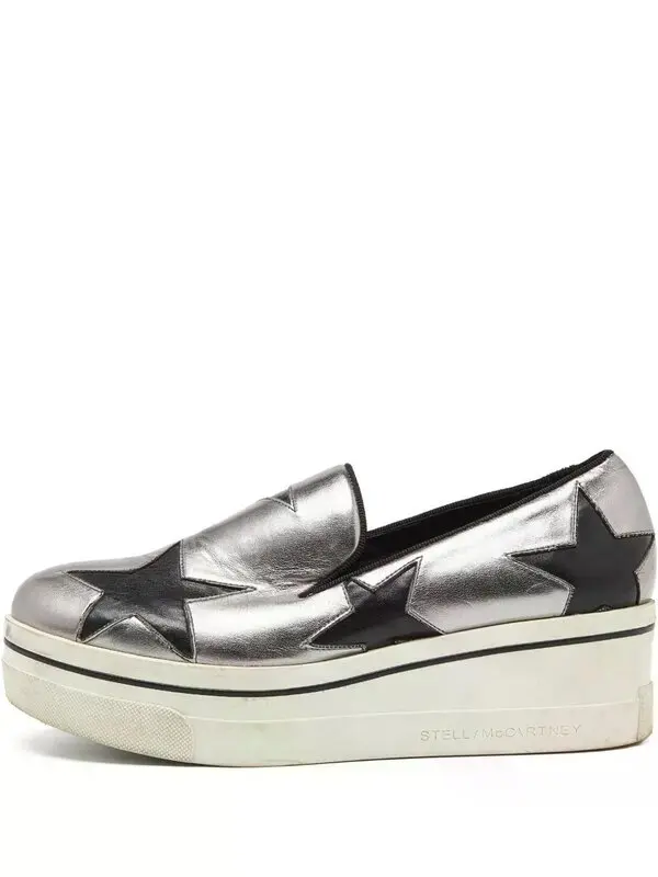 Stella McCartney Binx Star Slip-on Platform Sneakers - Grey