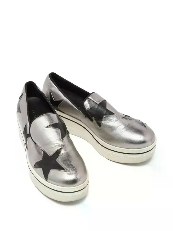 Stella McCartney Binx Star Slip-on Platform Sneakers - Grey