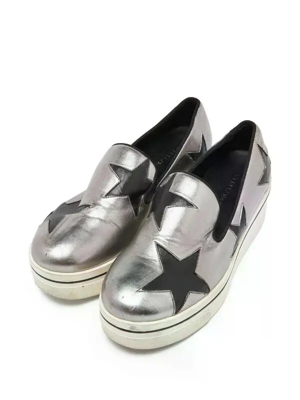 Stella McCartney Binx Star Slip-on Platform Sneakers - Grey