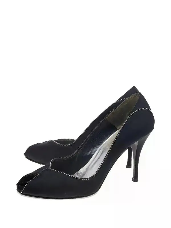 STUART WEITZMAN Embellished Peep-toe Pumps