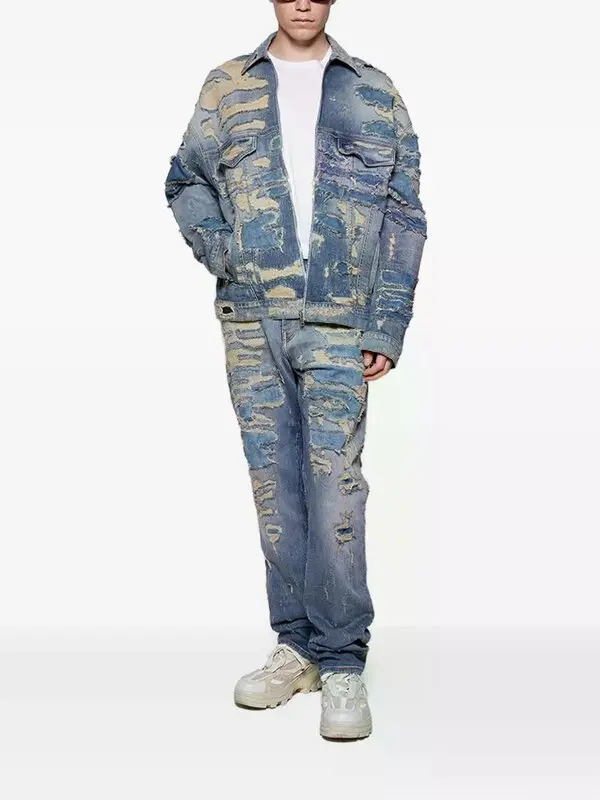 Givenchy Distressed-effect Straight Leg Jeans