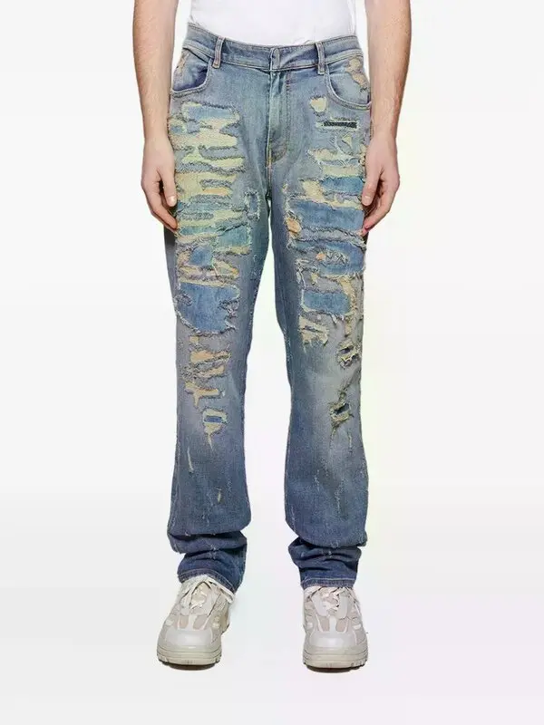 Givenchy Distressed-effect Straight Leg Jeans