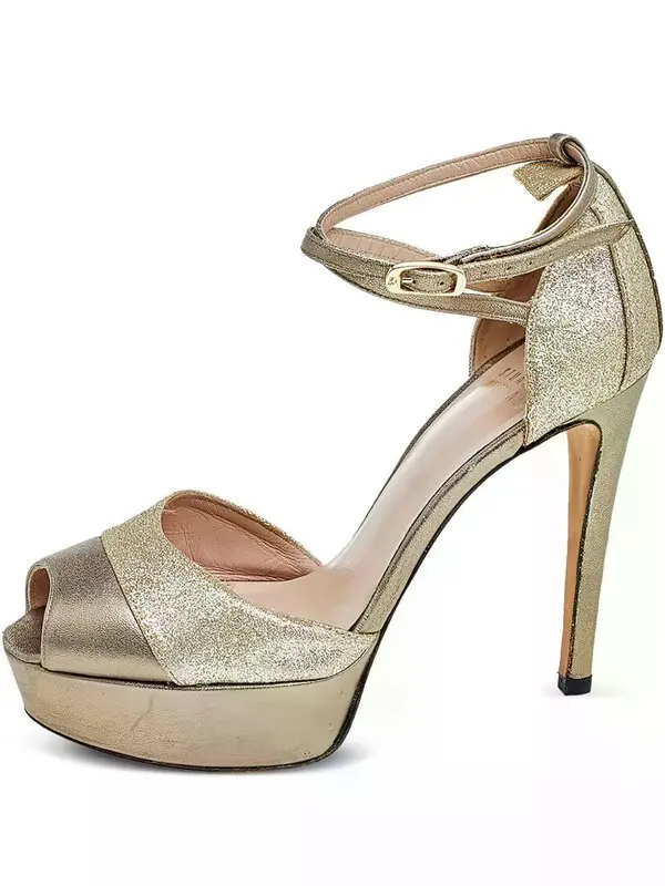 STUART WEITZMAN Peep-toe Platform Stiletto Sandals