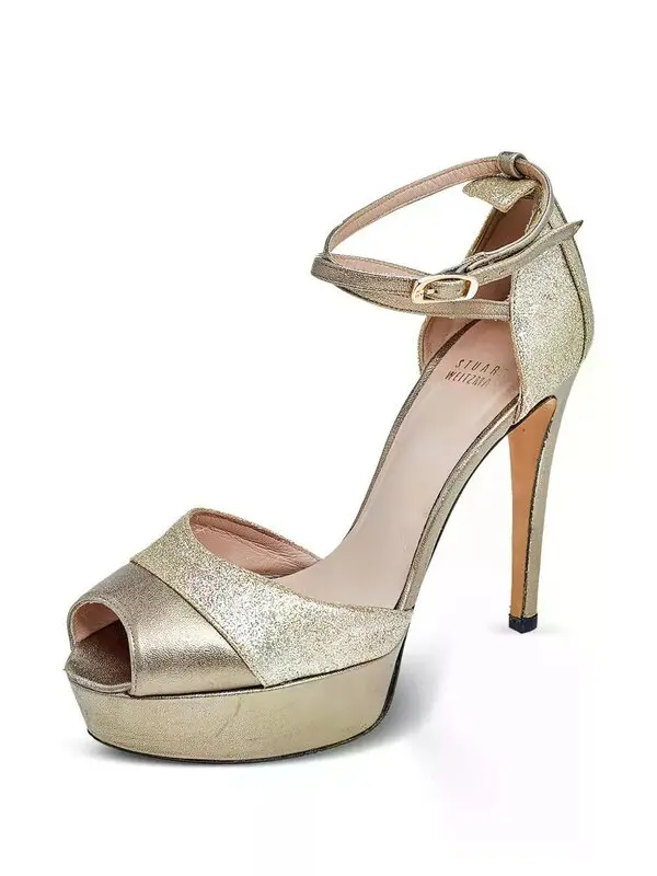 STUART WEITZMAN Peep-toe Platform Stiletto Sandals