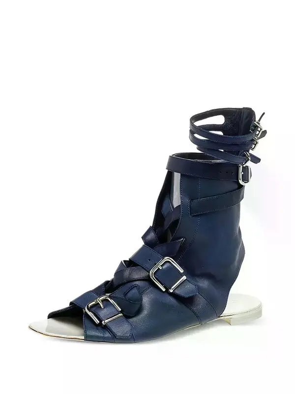 GIANVITO ROSSI Buckled Ankle Boots