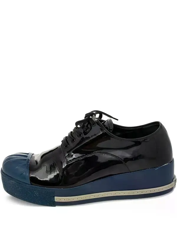 Miu Miu Patent Platform Derby Shoes