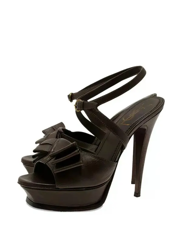 Saint Laurent 140mm Y-bow Platform Sandals