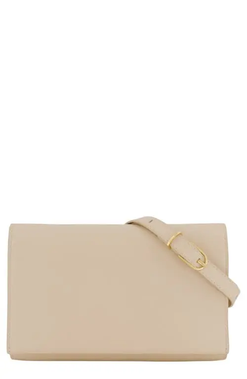 Vince Leather Crossbody Wallet - Marzipan