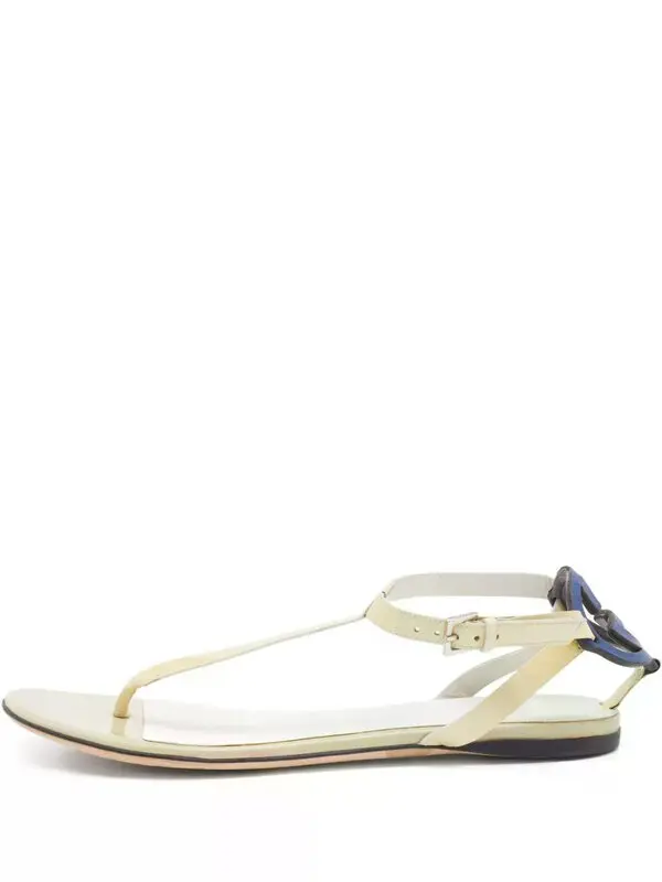 Gucci Interlocking G Logo Flat Sandals