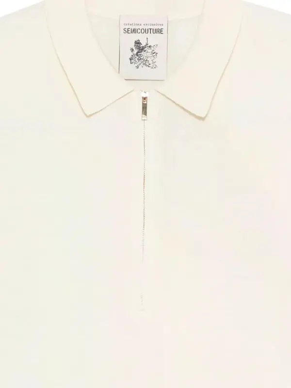 SEMICOUTURE Half-zip Polo Top