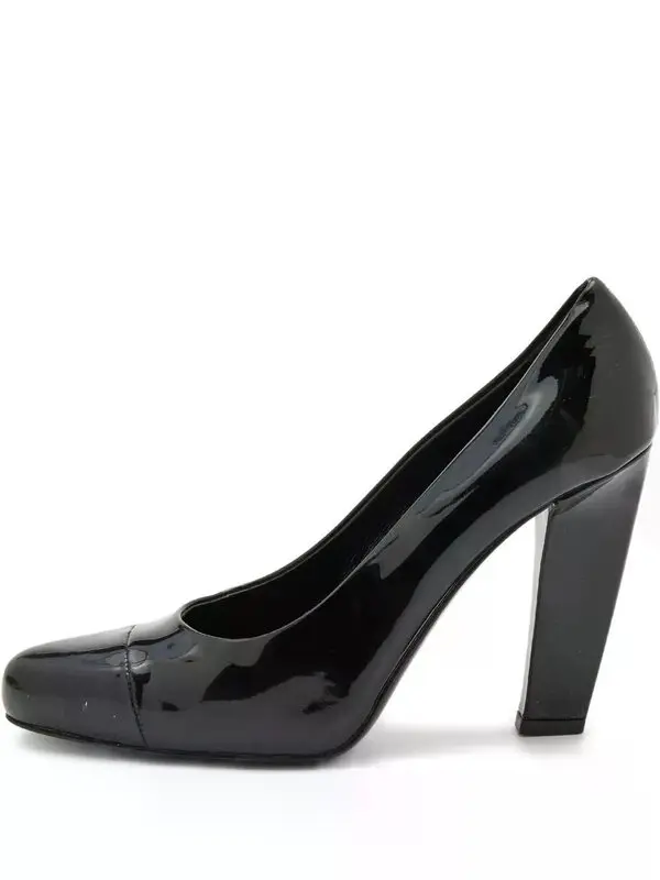 Prada Patent Leather Almond Toe High Heel Pumps