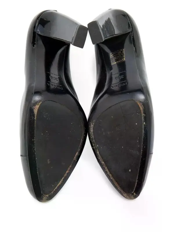 Prada Patent Leather Almond Toe High Heel Pumps