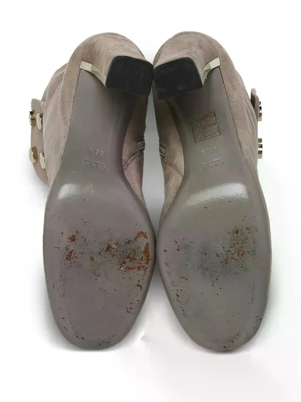 Gucci 100mm Suede Ankle Boots