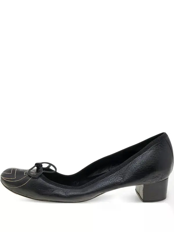 Gucci Leather Bow Detail Pumps