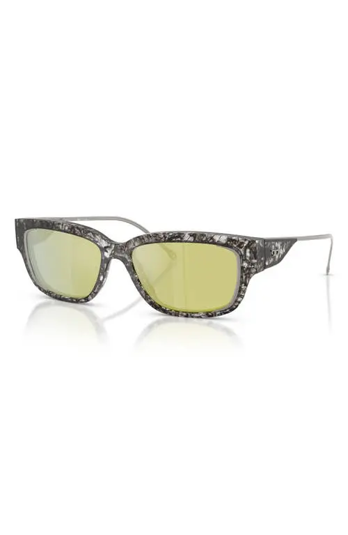DIESEL® Rectangular Sunglasses - Havana/violet/emerald