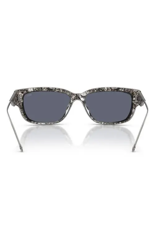 DIESEL® Rectangular Sunglasses - Havana/violet/emerald