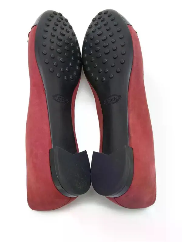 TOD'S Two-tone Patent Cap Toe Ballet Flats