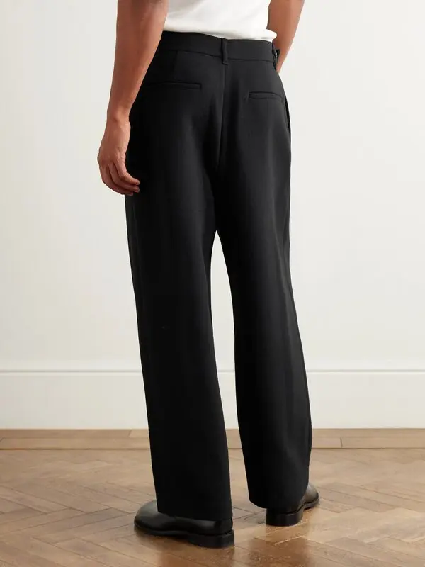 AMOMENTO Martin Straight-leg Wool-blend Trousers