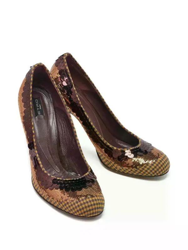 Etro 105mm Sequined Pumps