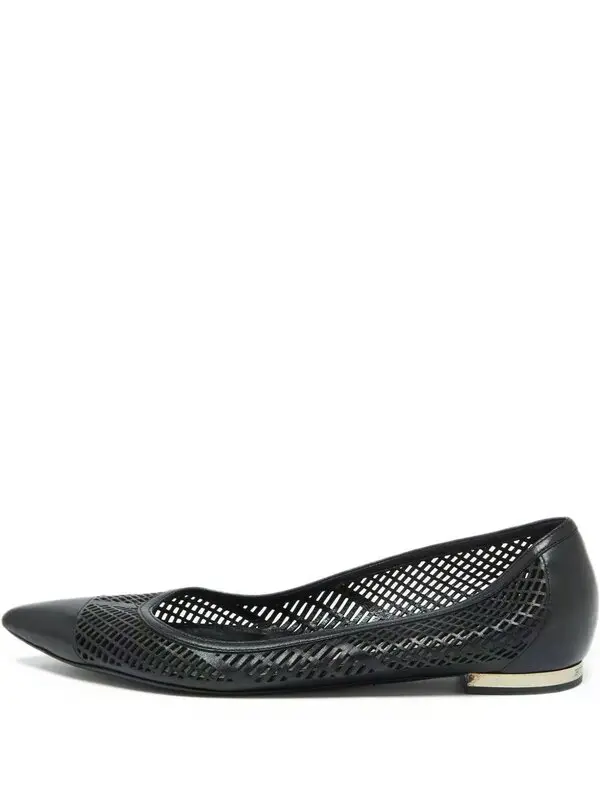 Burberry Perforated Pointed-toe Ballet Flats