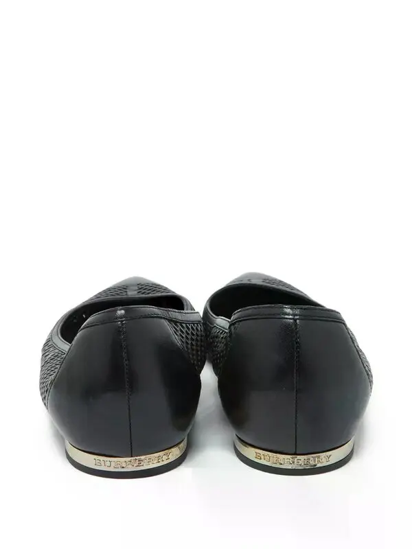 Burberry Perforated Pointed-toe Ballet Flats