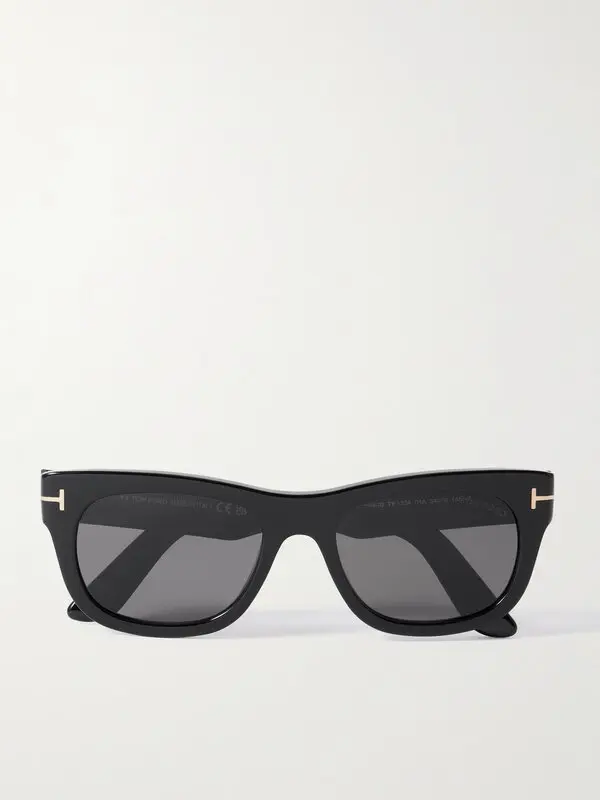 TOM FORD Marshall Rectangular-frame Sunglasses - Black