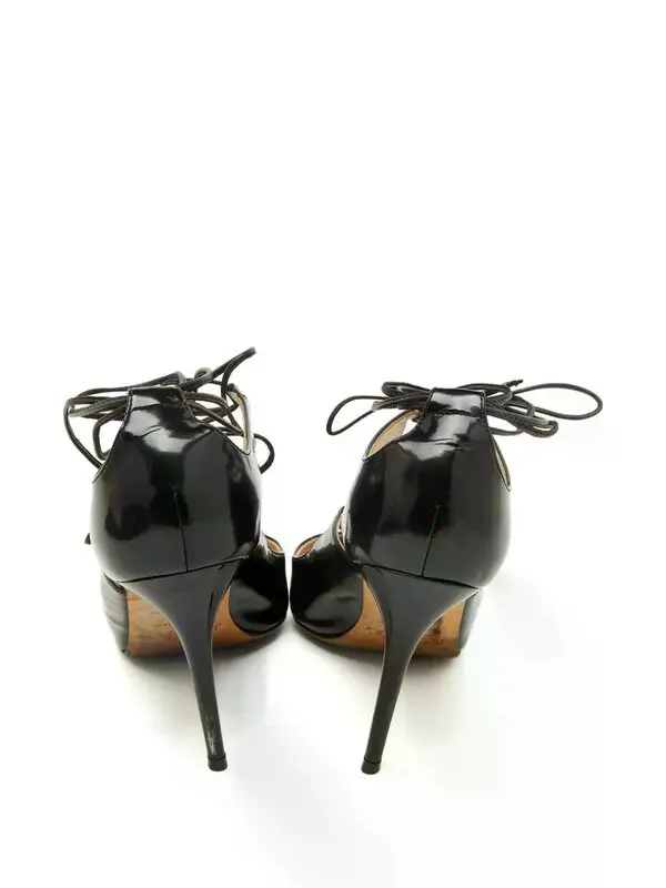 JIMMY CHOO Patent Leather Lace-up Pumps
