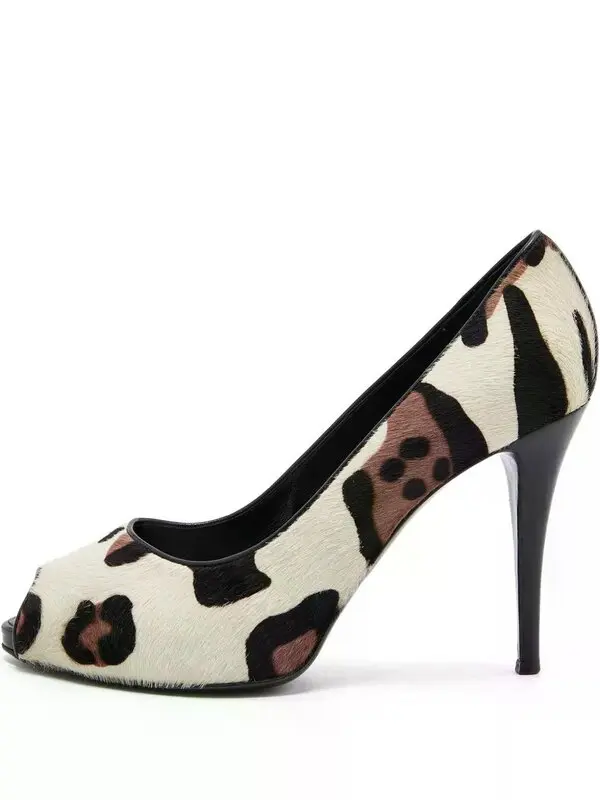 GIUSEPPE ZANOTTI 110mm Leopard-print Stiletto Sandals