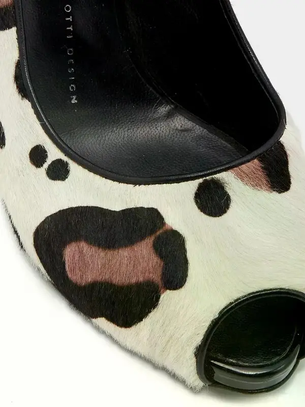 GIUSEPPE ZANOTTI 110mm Leopard-print Stiletto Sandals