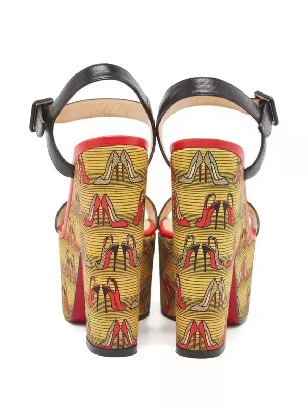 CHRISTIAN LOUBOUTIN 65mm Pattern Platform Sandals