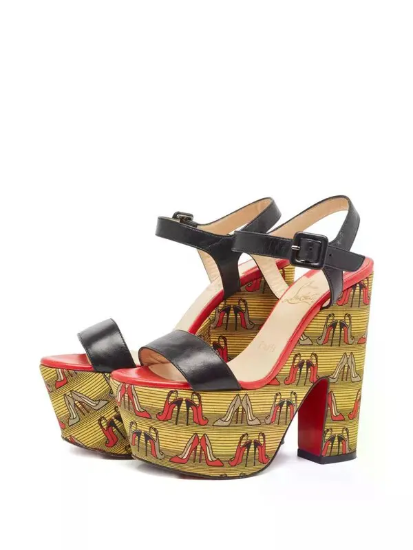 CHRISTIAN LOUBOUTIN 65mm Pattern Platform Sandals