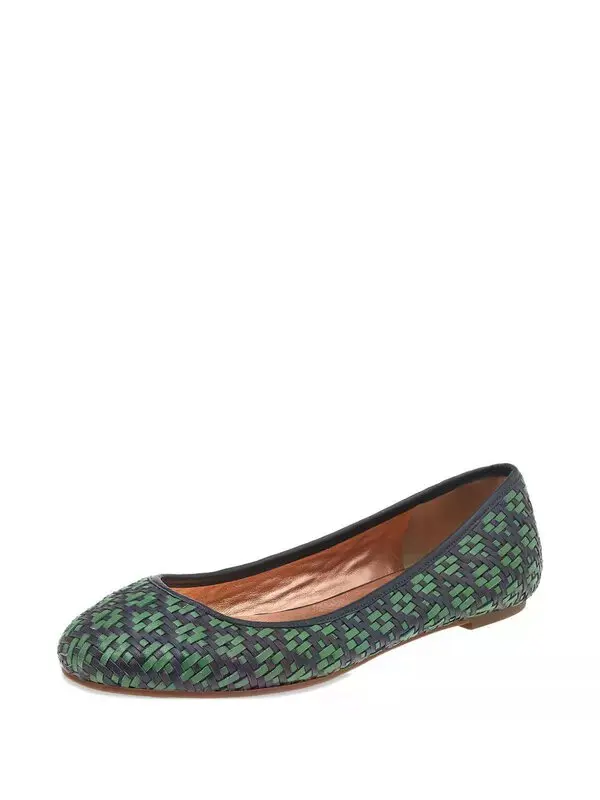 Marc Jacobs Braided Leather Ballet Flats