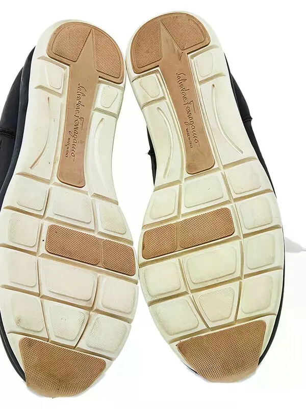 FERRAGAMO Perforated Leather Lace-up Sneakers