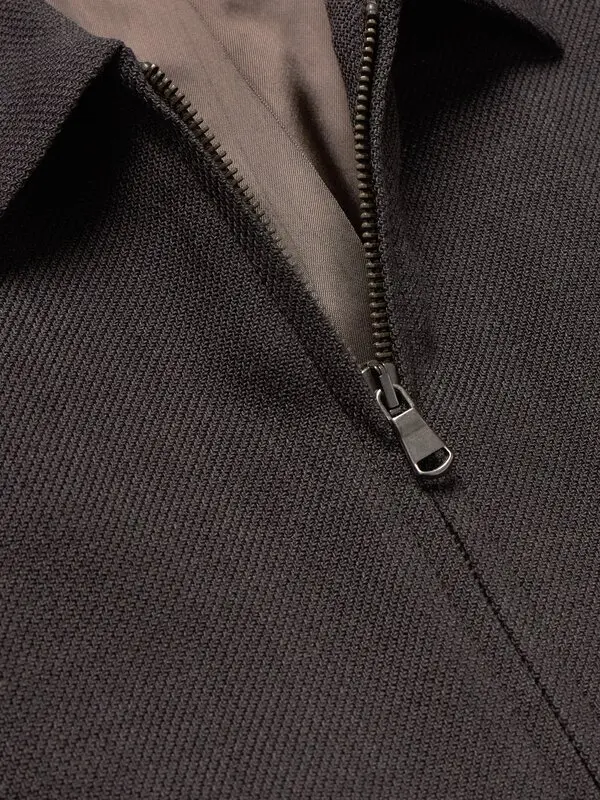 Sunspel Textured Wool-blend Harrington Jacket