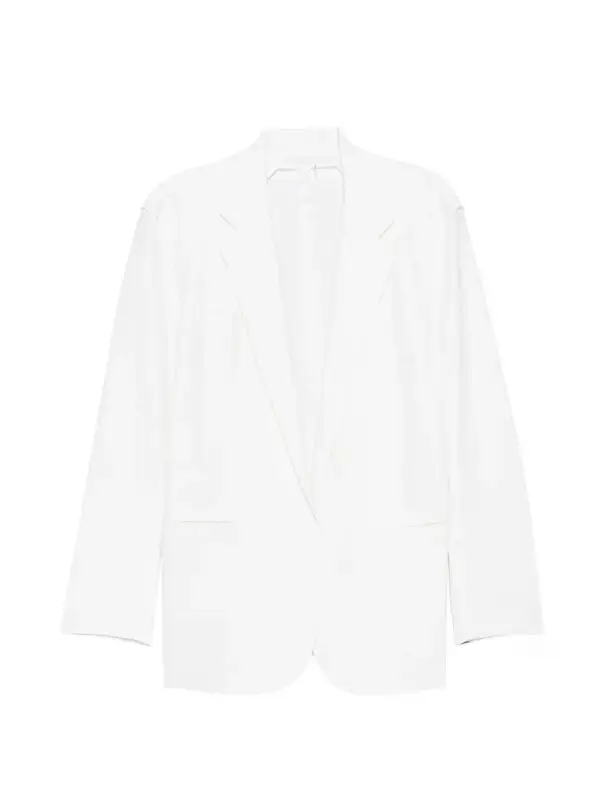 Norma Kamali Single-breasted Blazer - White